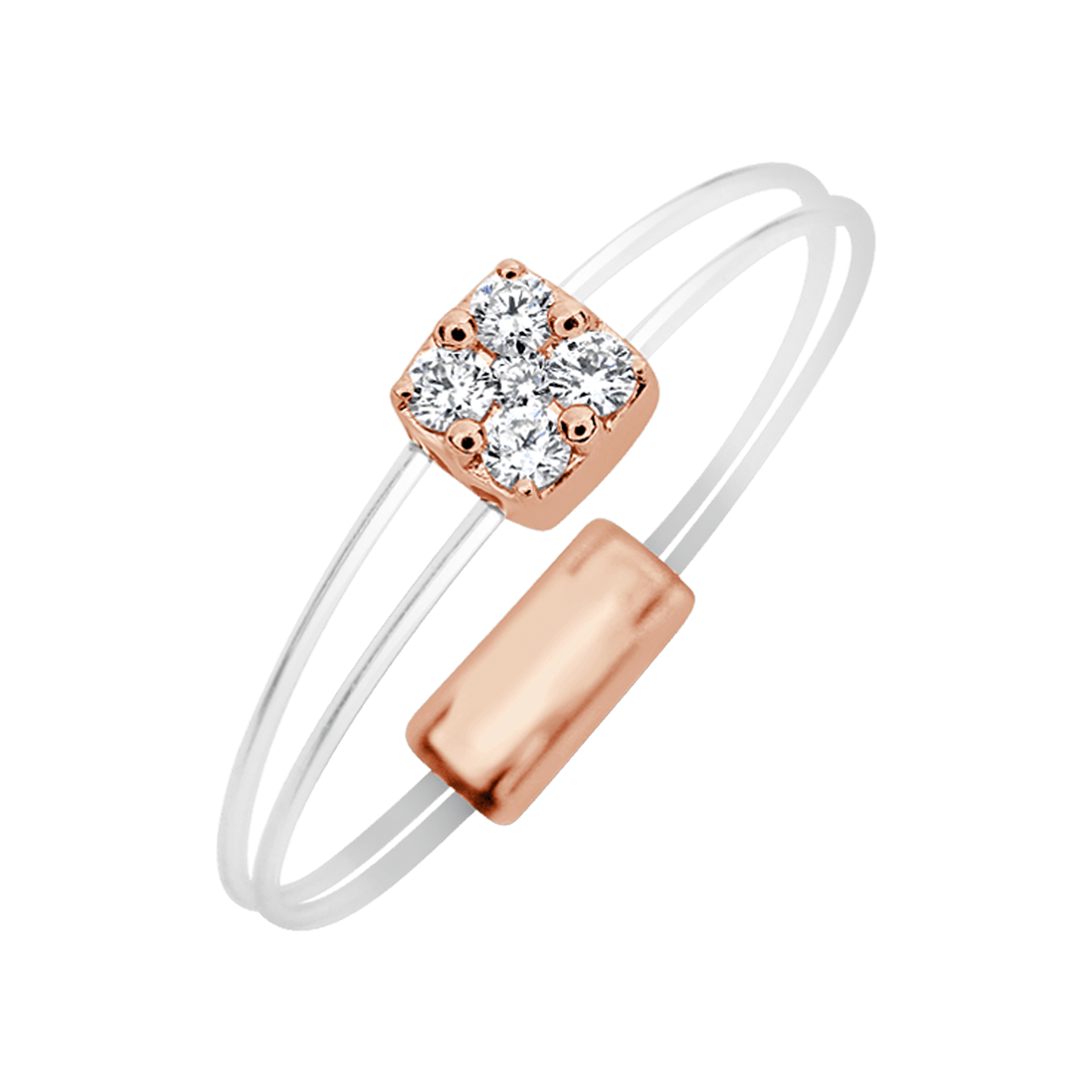 Best Square Cluster Diamond Ring by Aura | La Marquise