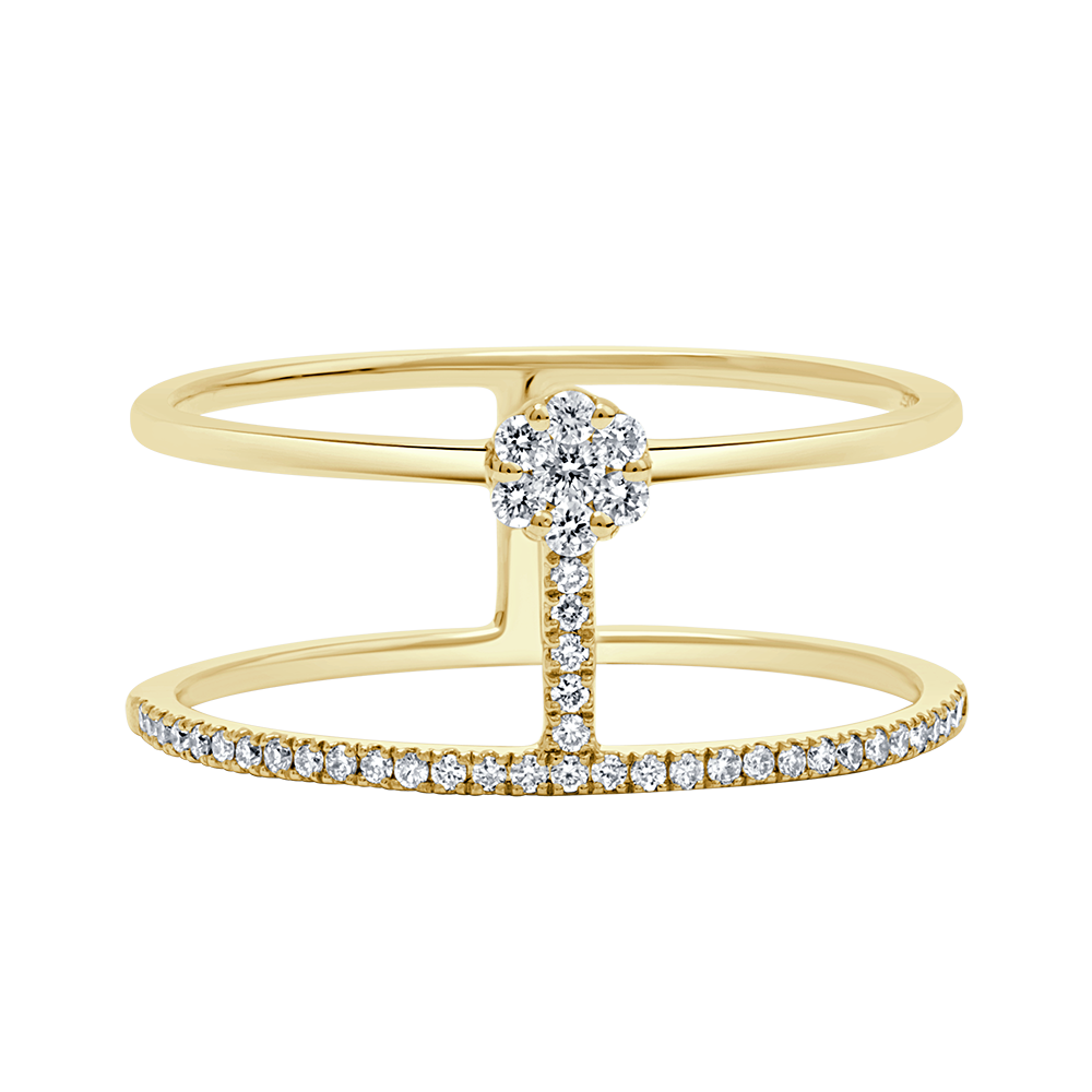 Shop Gap© Intersect Round Illusion Diamond Ring | La Marquise